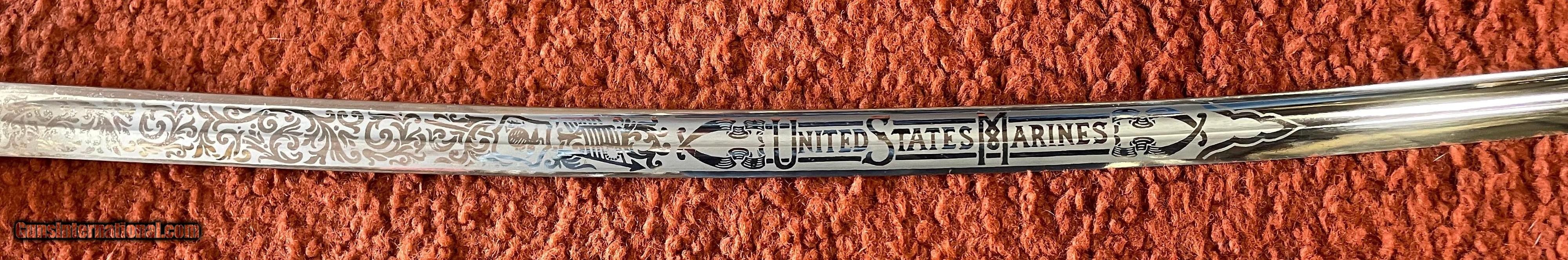 Inscribed U.S. Marine Corp Sword