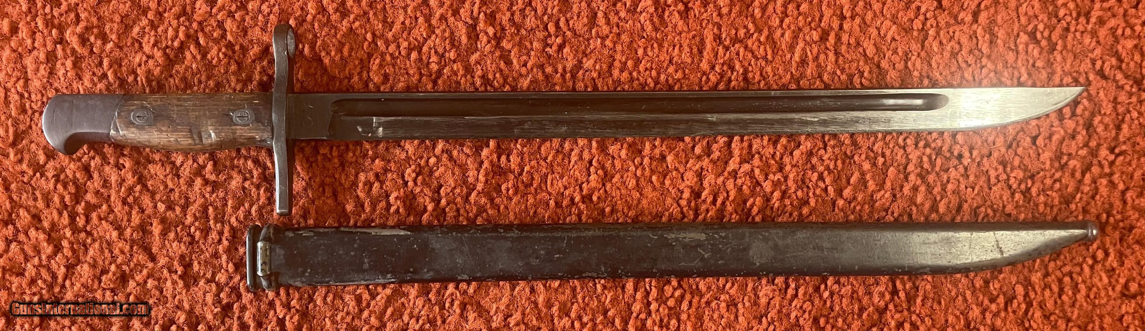 Type 30 Japanese Bayonet With Scabbard