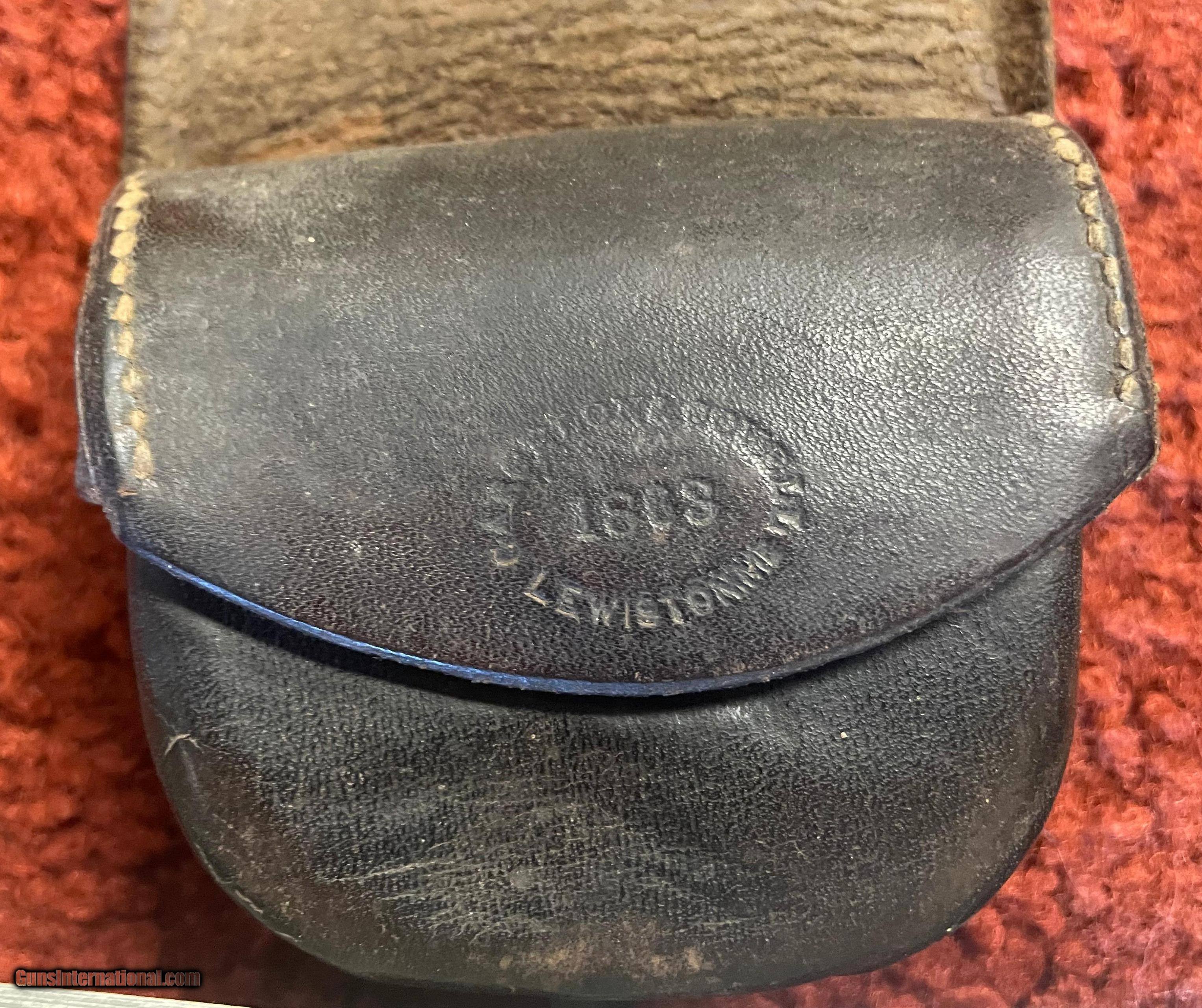 Civil War Cap Pouch Dated 1863