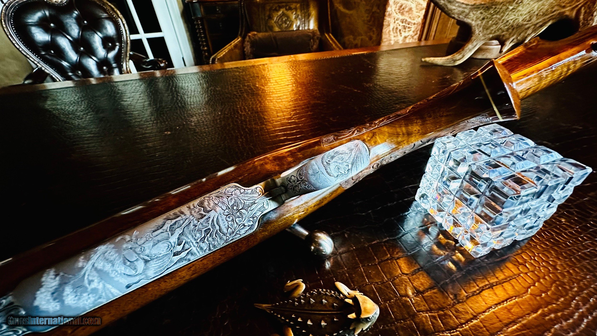 Browning Olympian .458 Win Mag - L. Lambert L. Corth Engraved - Salt ...