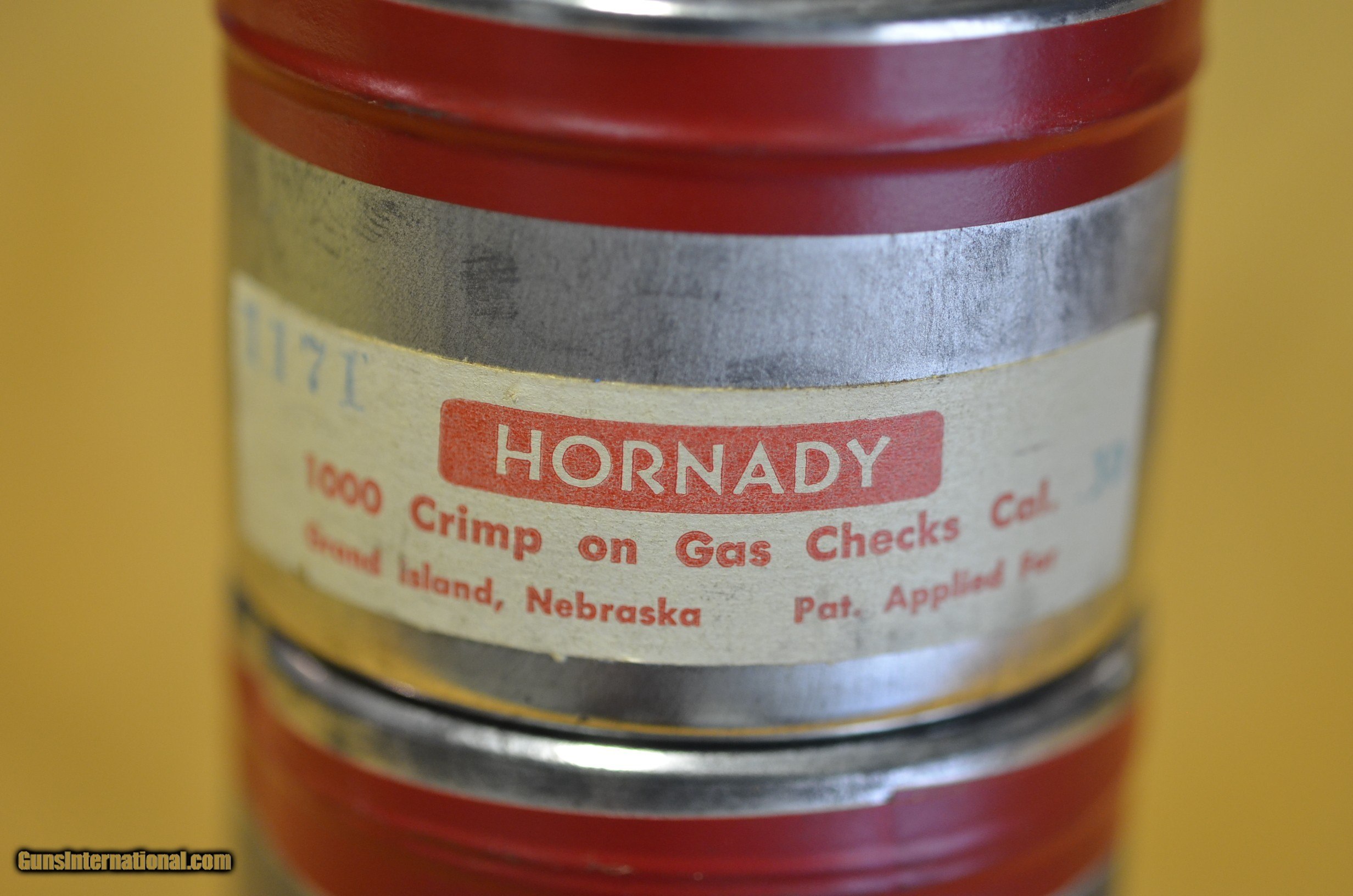 Hornady 30 Caliber Gas Checks in Vintage Tins. Quantity 3000