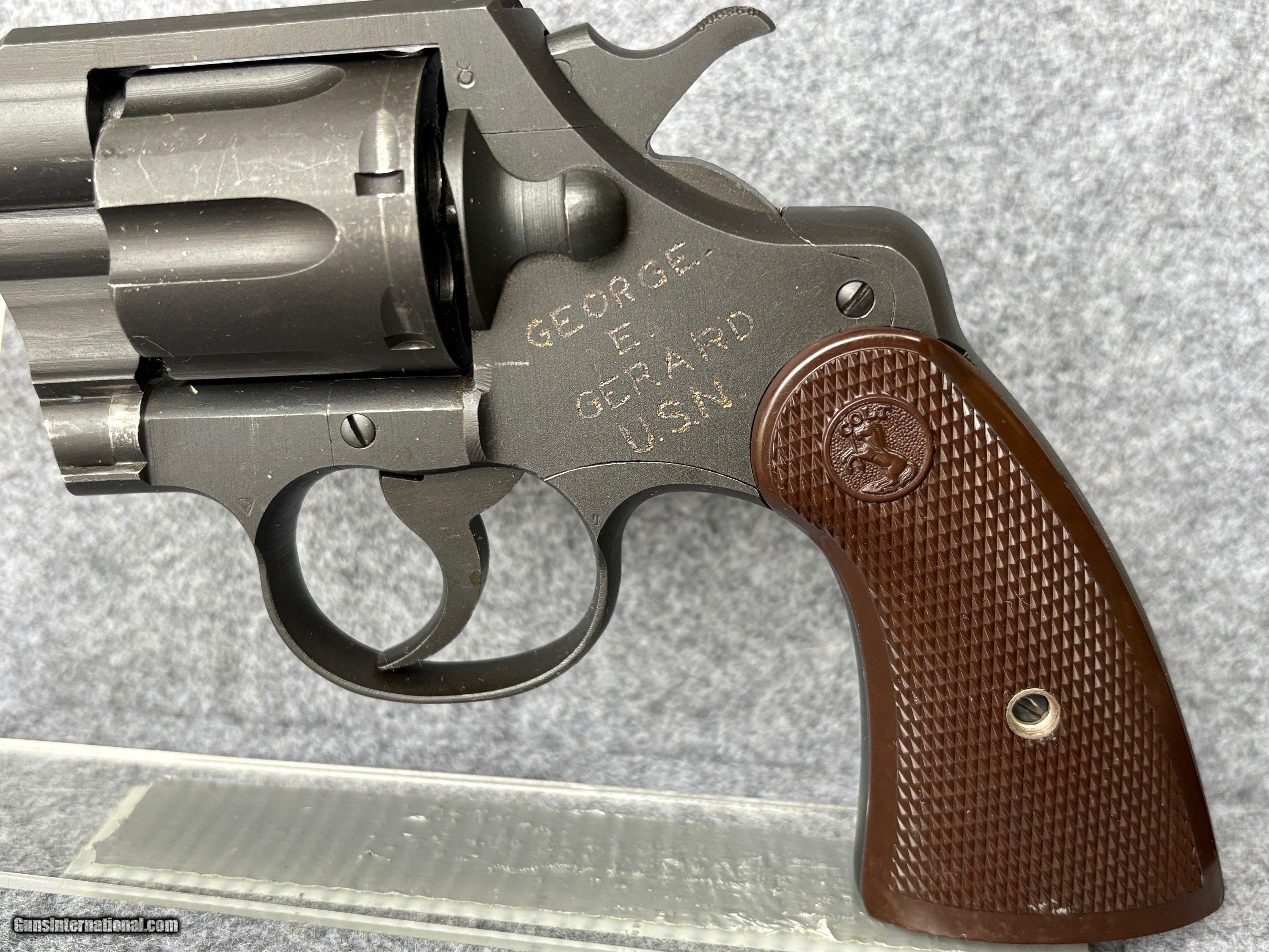 WTS Colt Commando .38 Special Revolver marked “George E. Gerard, US Navy.”