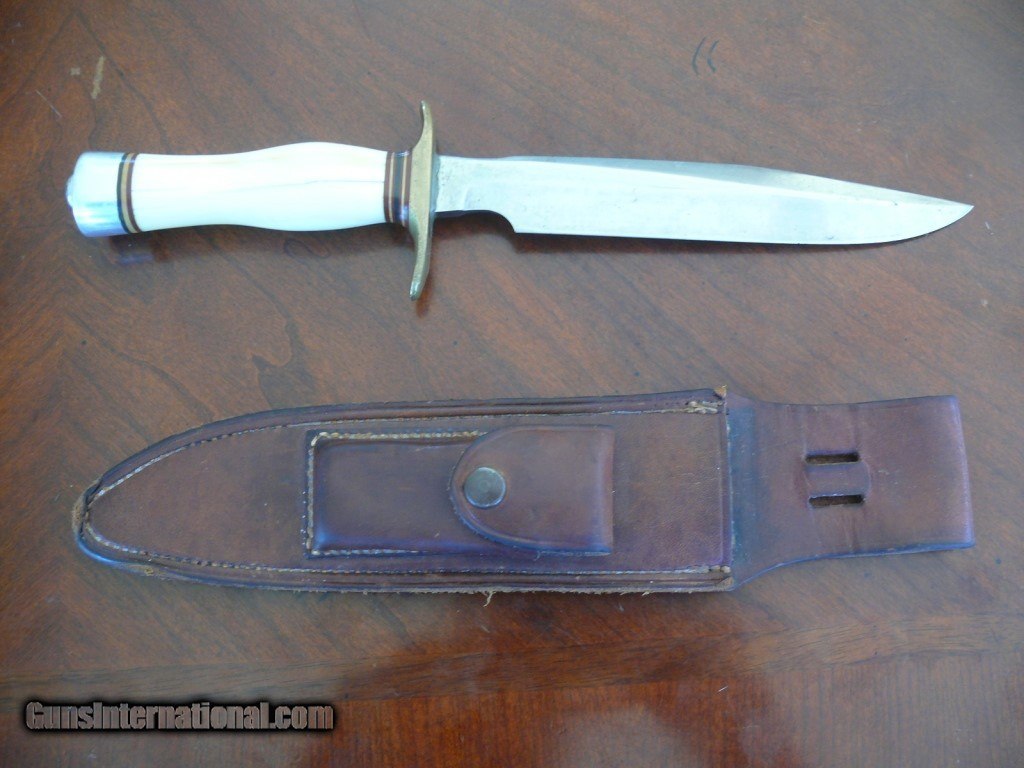 Vintage Randall #1 Fighting knife wirth Ivory handle
