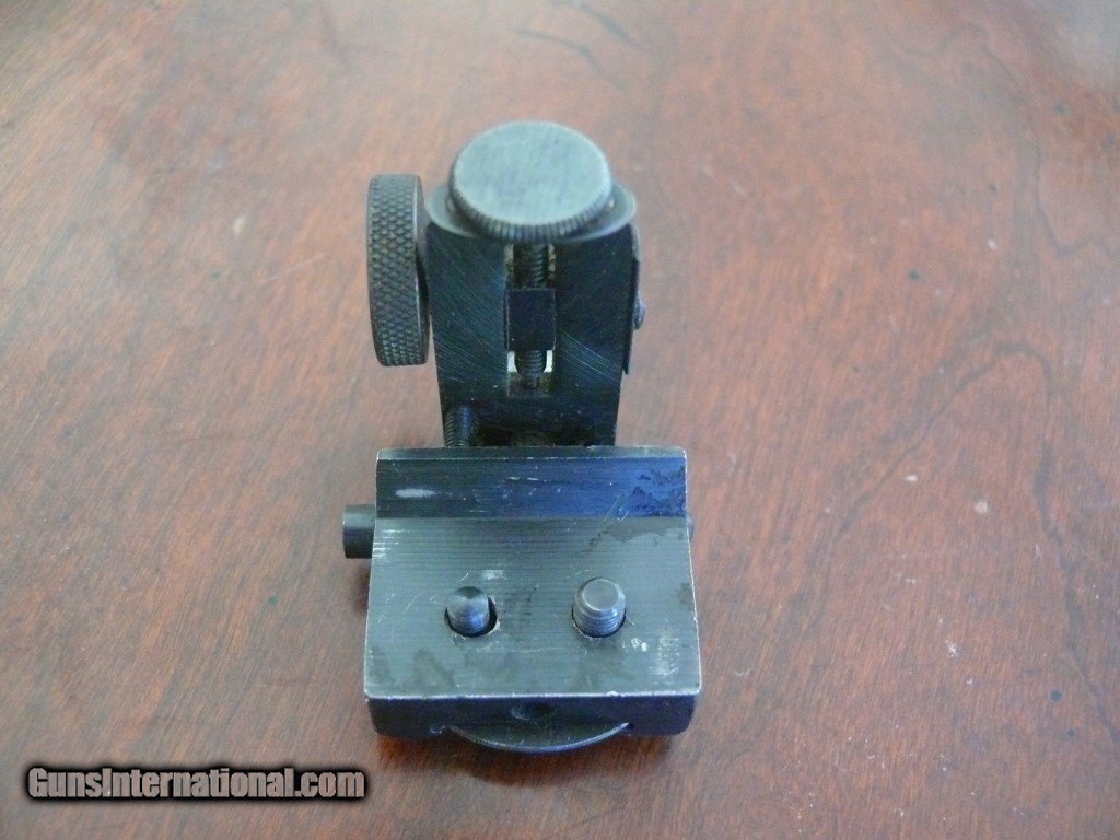 Vintage Steel Lyman 66 peep sight for model 94 lever guns and others.