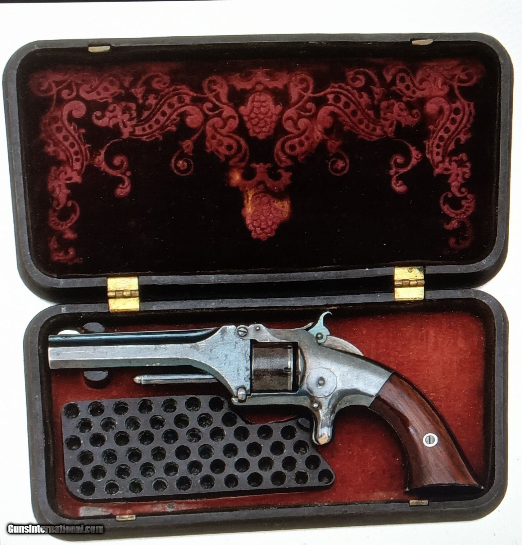 Fine Smith & Wesson No. 1 First Issue Third Type Revolver with Gutta ...