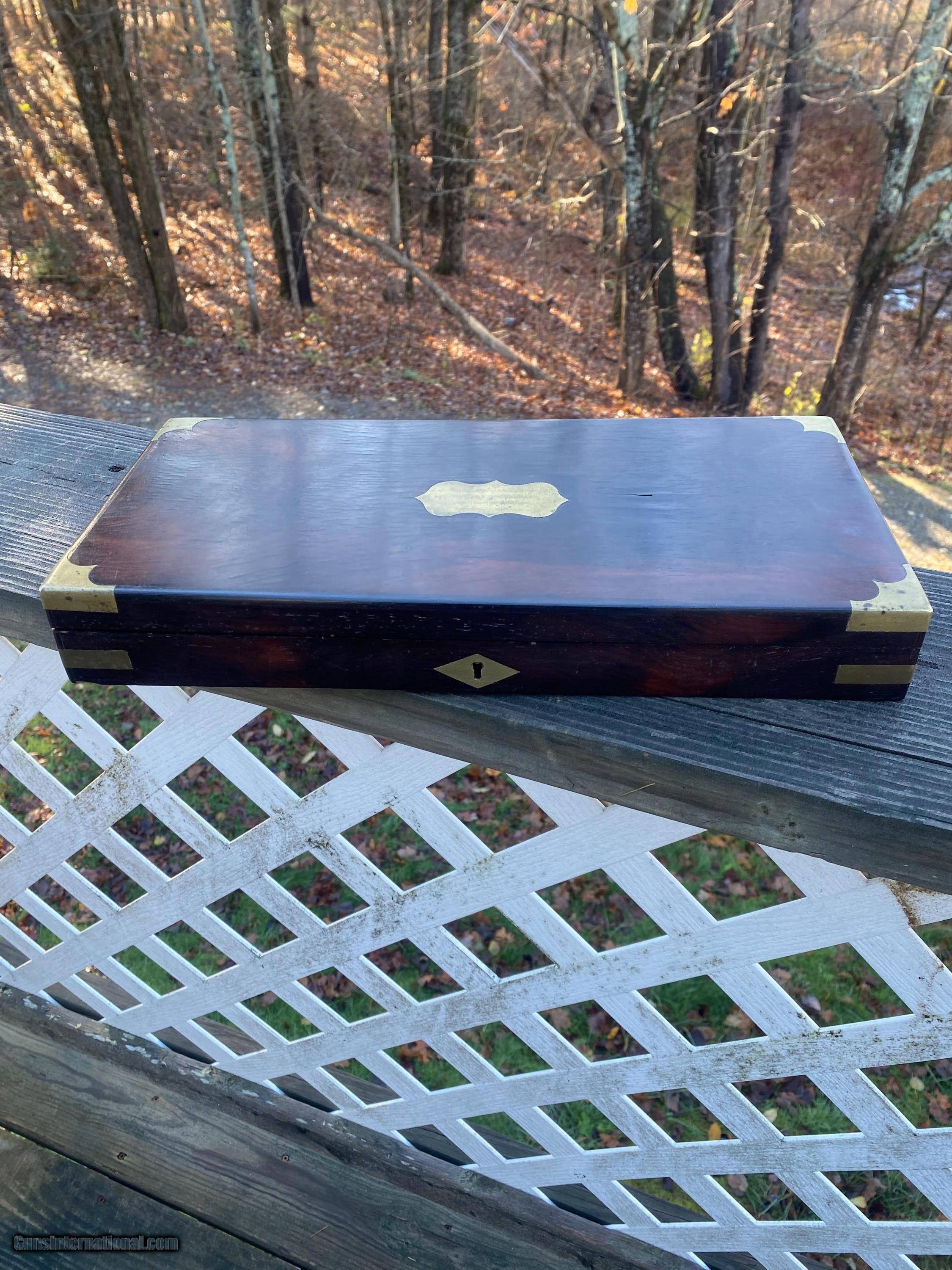 Colt Deluxe Mahogany Double Casing for a pair of Colt Pocket size ...