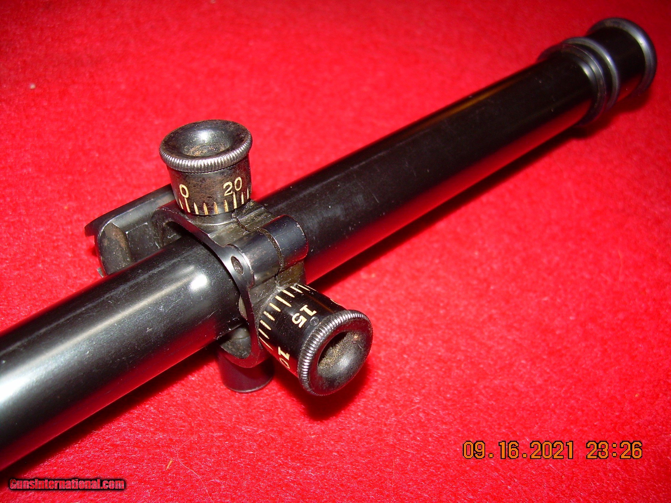 Lyman 5A telescope, serial# 1191- std crosshair and objective lense adjustable for distance