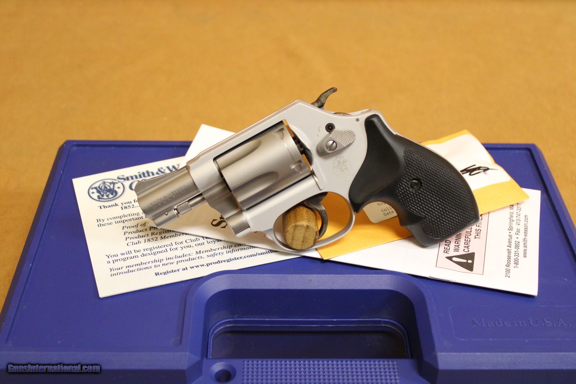 Smith and Wesson 637 .38 Special +P Airweight Revolver 163050 S&W