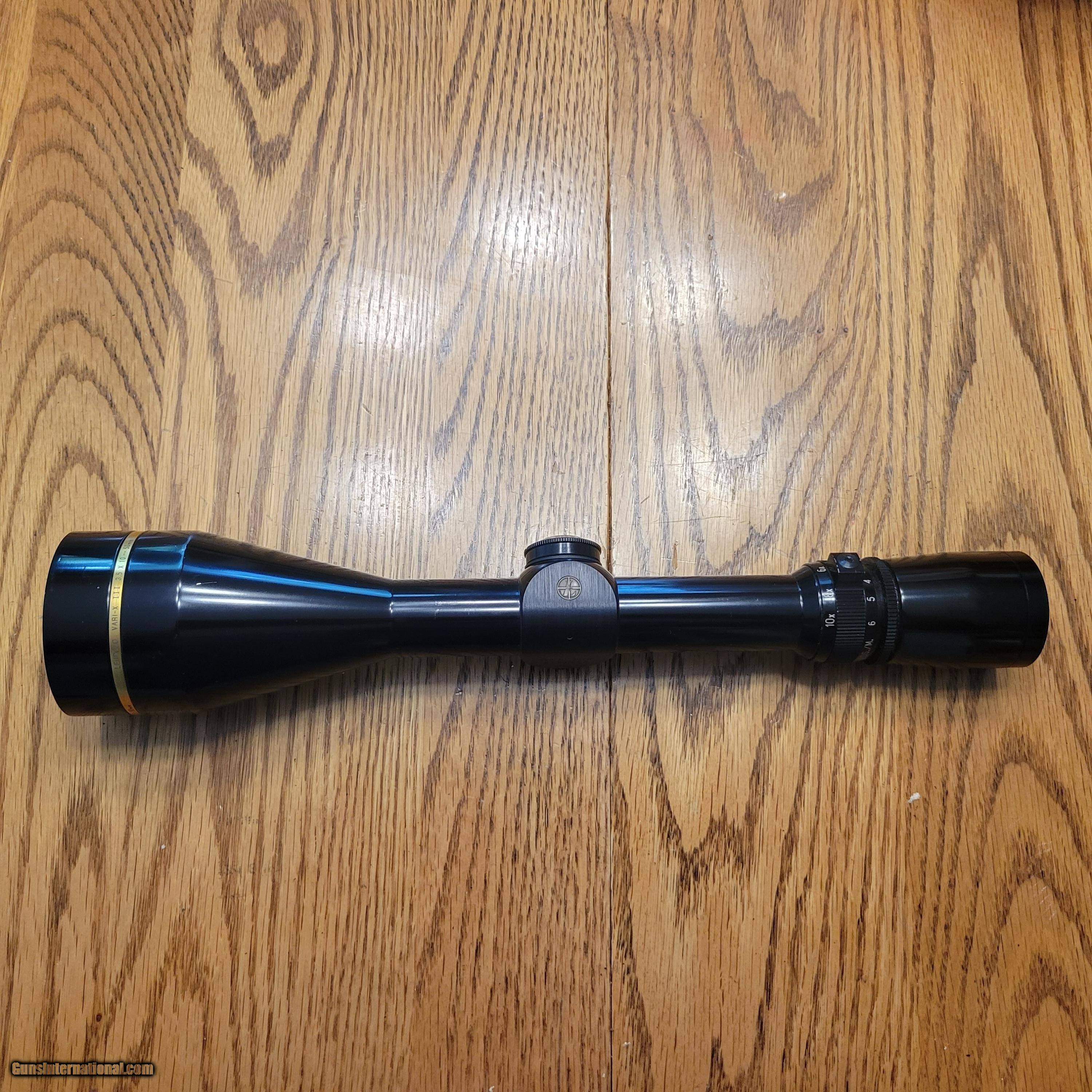VINTAGE LEUPOLD VARI-X III 3.5-10x50mm RIFLE SCOPE *GLOSS* DUPLEX