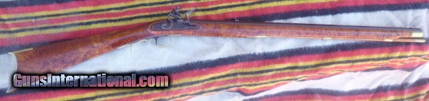 Custom .54 Flintlock Plains rifle with Beautiful stock, Leman type rifle