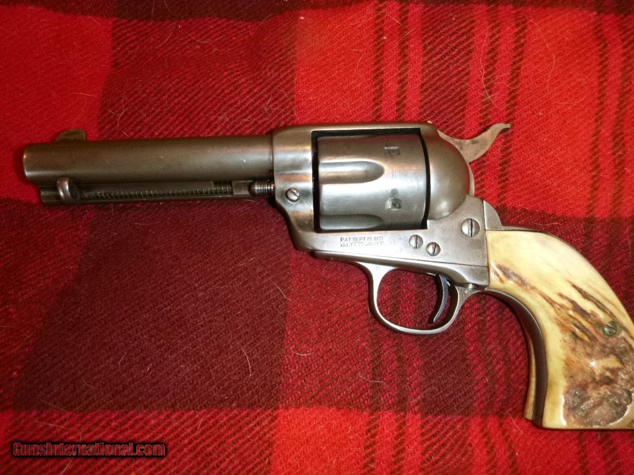 Colt SAA .45 Colt 4&3/4" First Gen Stag grips