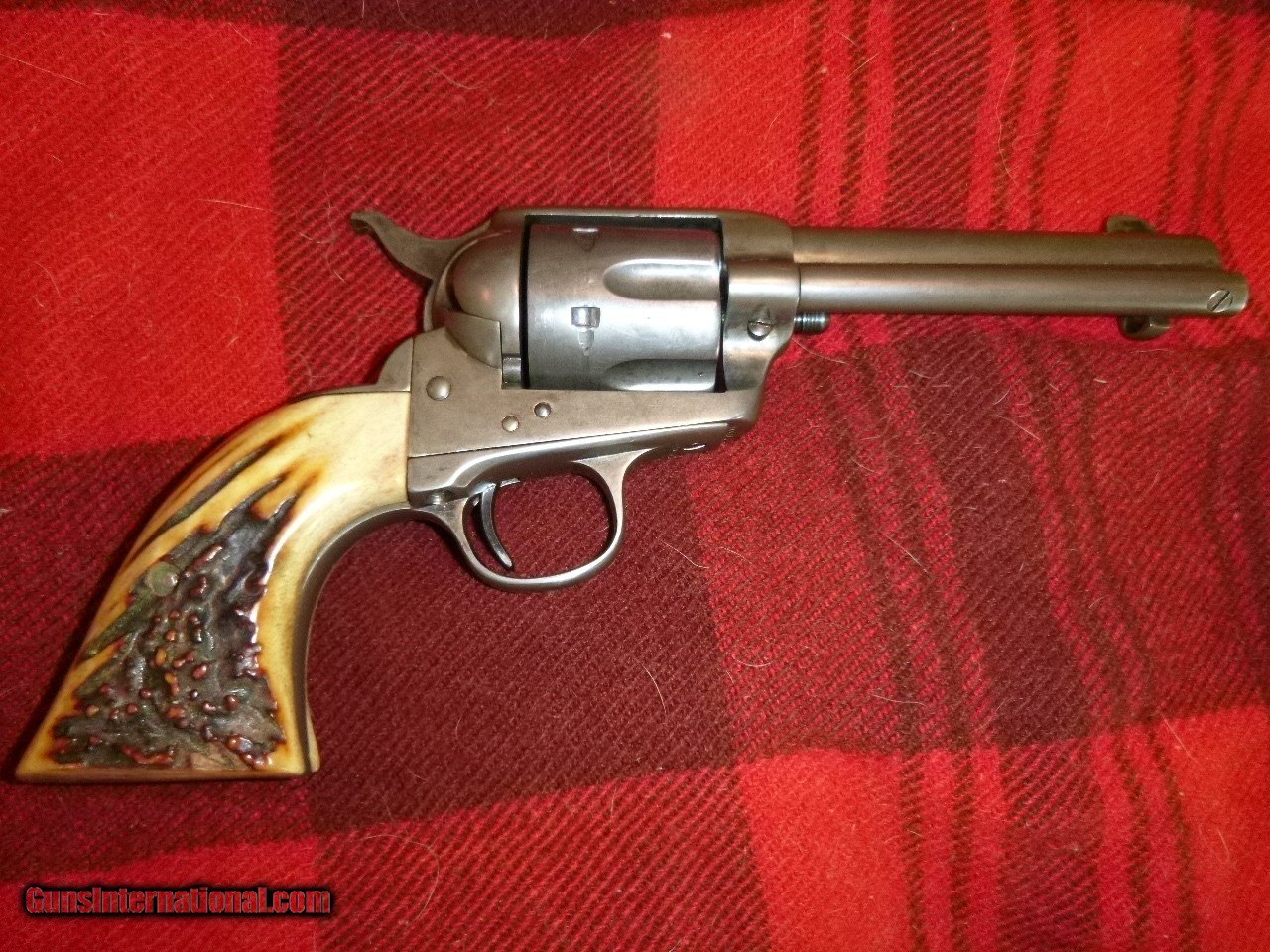 Colt SAA .45 Colt 4&3/4" First Gen Stag grips