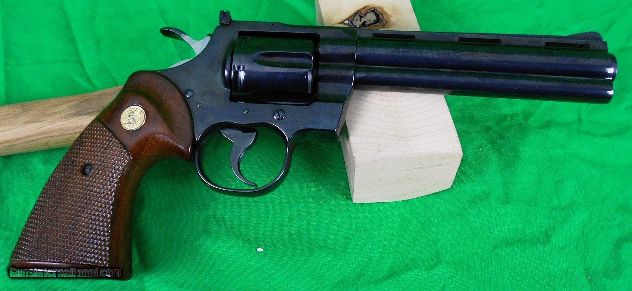 Colt Python 6 inch Blued in 357 magnum made in 1977 made in 1977 - LIKE ...