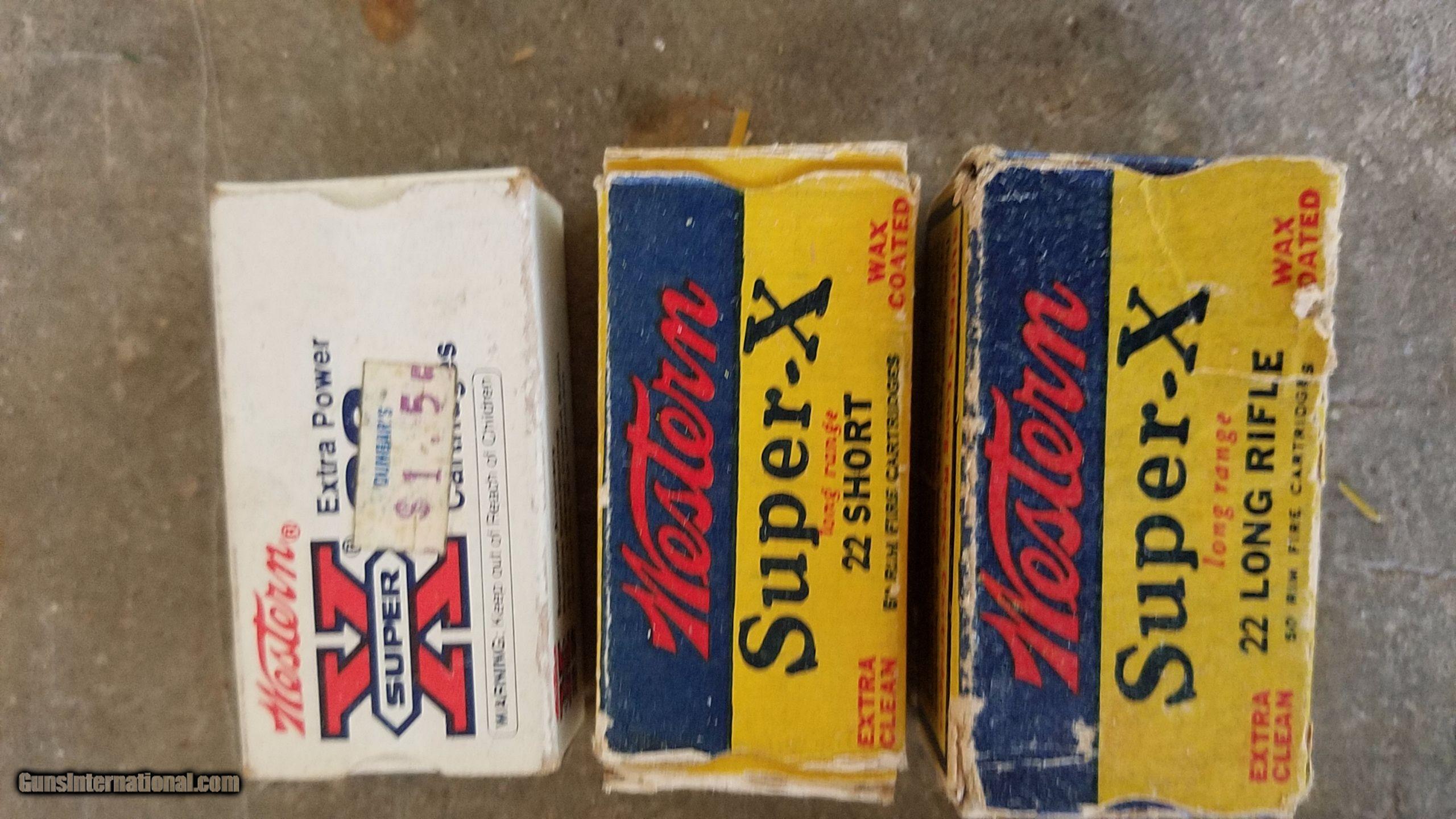 Remington & Winchester Vintage 22 Ammo..11 varied full boxes..