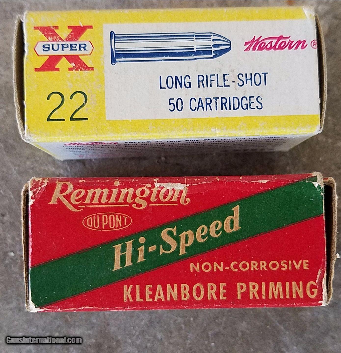 Remington & Winchester Vintage 22 Ammo..11 varied full boxes..