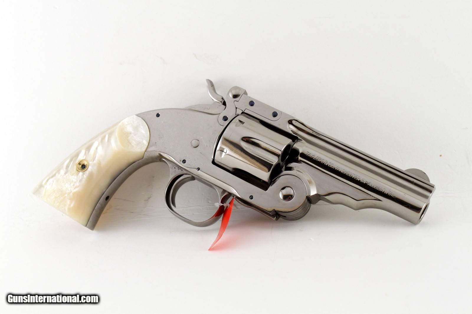 Taylor Uberti Schofield 45 Colt, 3.5 inch barrel, Factory Nickel, Color ...