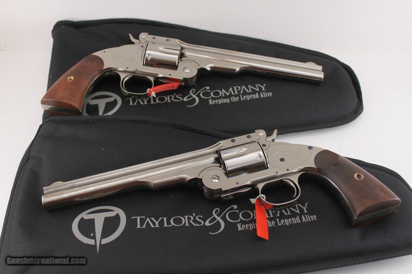 Taylor's & Co Uberti Schofield, Consecutive Pair, 45 Colt, 7 inch barrel, nickel finish, NIB, No ...
