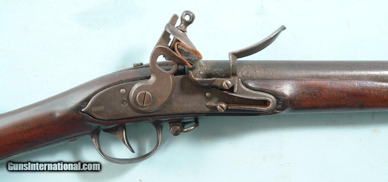 WAR OF 1812 SPRINGFIELD U.S. MODEL 1795 TYPE II FLINTLOCK MUSKET DATED ...