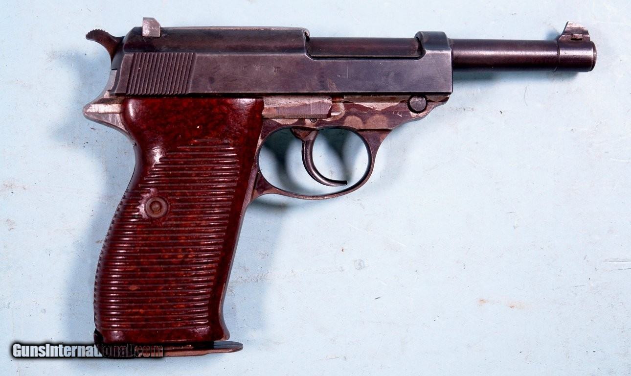 WW2 WWII GERMAN WALTHER P-38 P38 AC 44 AC/44 9MM SEMI-AUTO PISTOL WITH U.S. ARMY ORDNANCE BRING ...