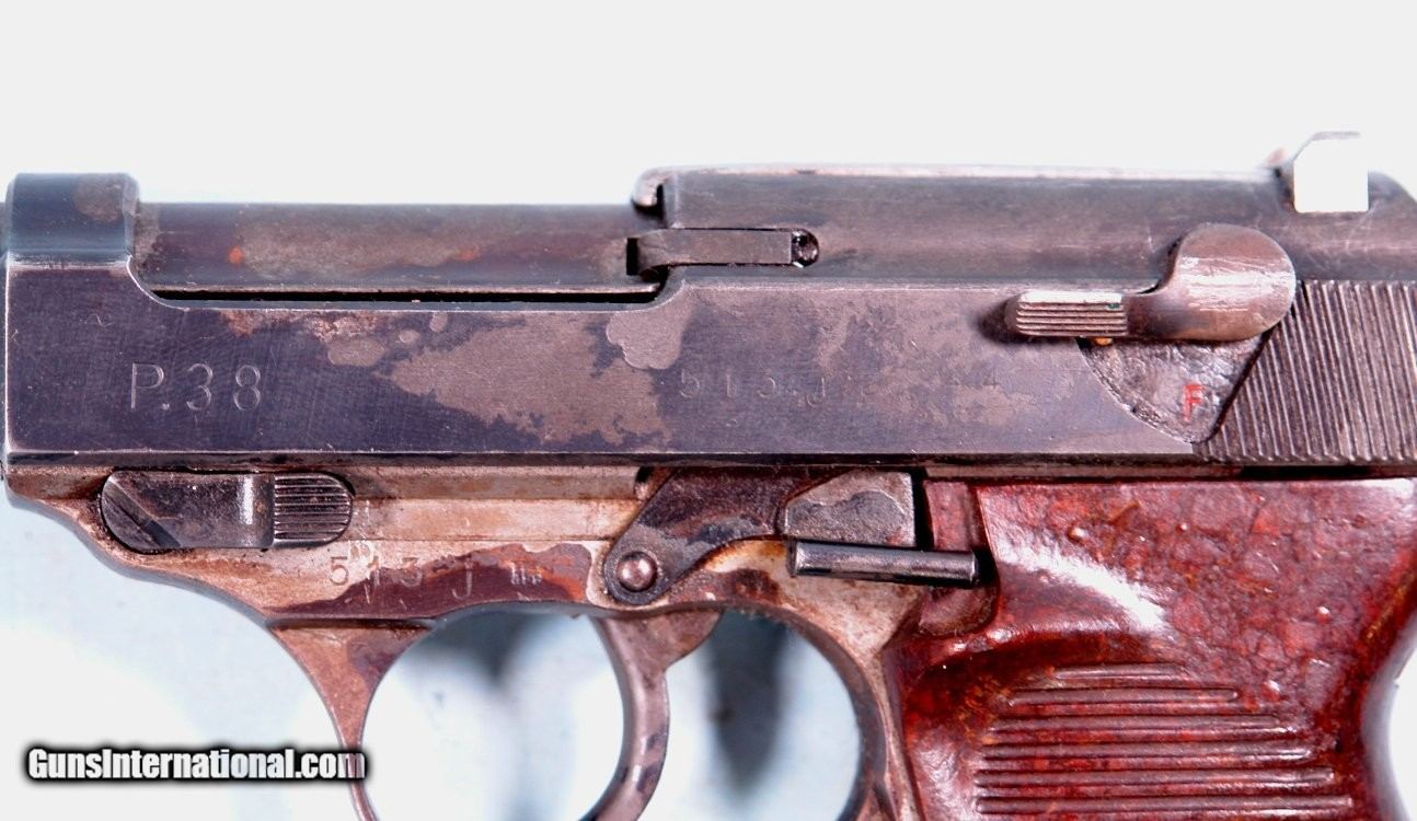 WW2 WWII GERMAN WALTHER P-38 P38 AC 44 AC/44 9MM SEMI-AUTO PISTOL WITH U.S. ARMY ORDNANCE BRING ...