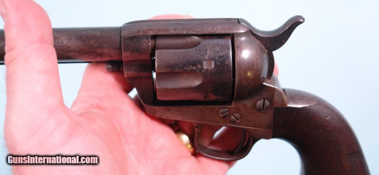 ORIGINAL APACHE WARS (1881-1886) COLT U.S. 1873 SAA CAVALRY .45 COLT CAL. SINGLE ACTION REVOLVER ...