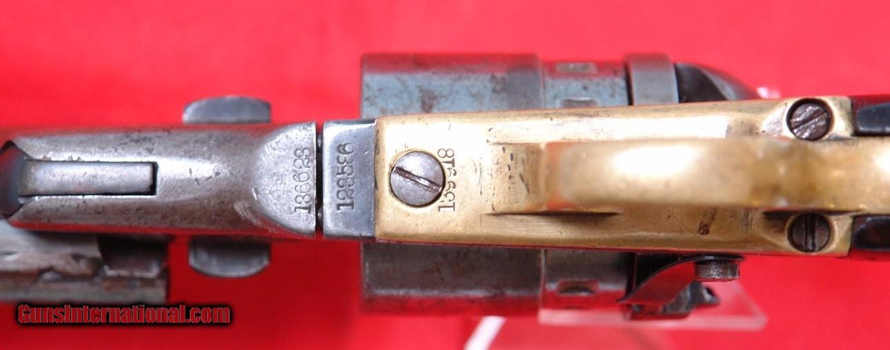 COLT RICHARDS CONVERSION .44 RF CAL. U.S. MODEL 1860 ARMY REVOLVER W/12 ...