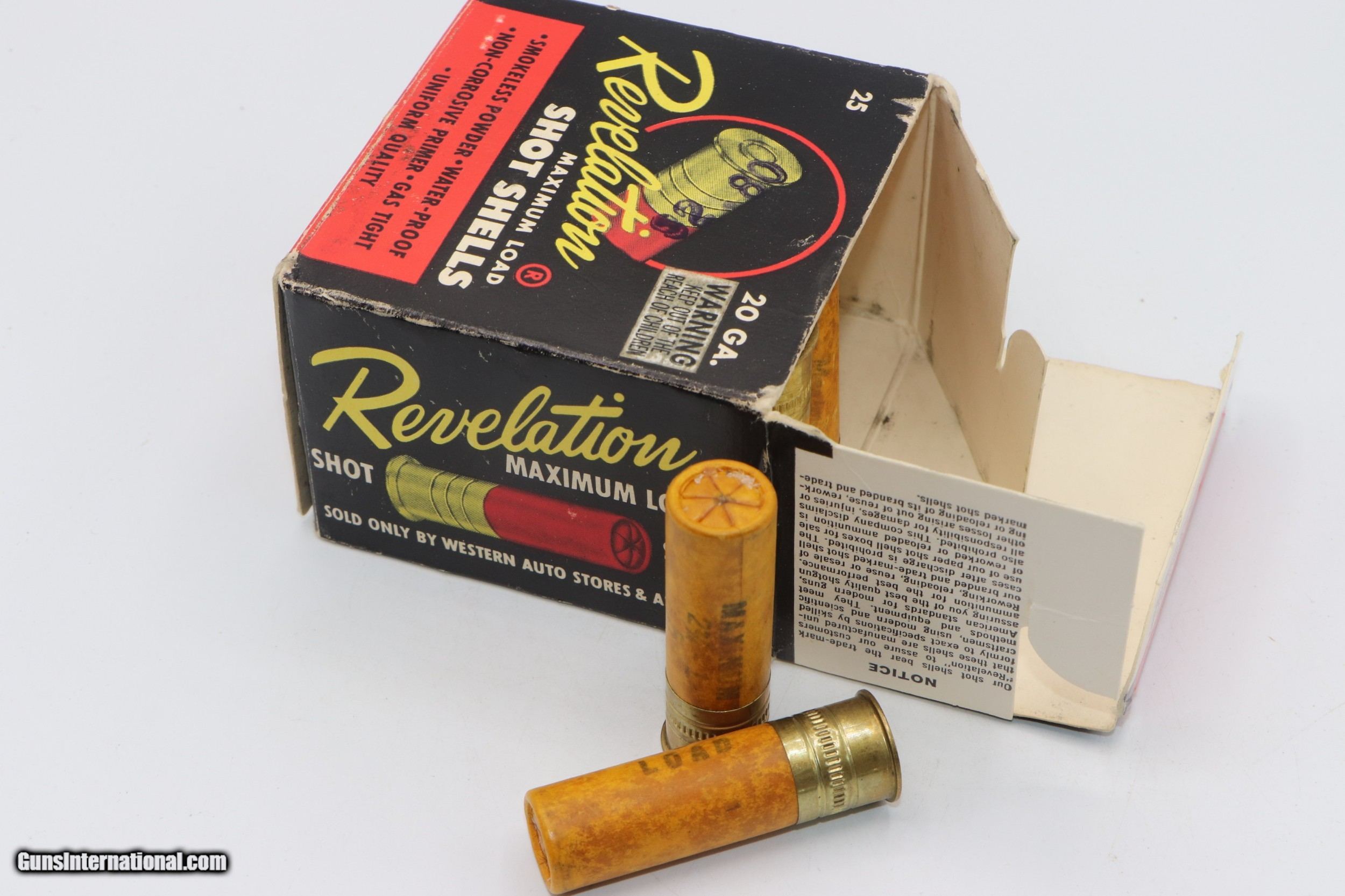 Revelation 20 Ga. 2-3/4" Shot Size 5 Full Correct Box