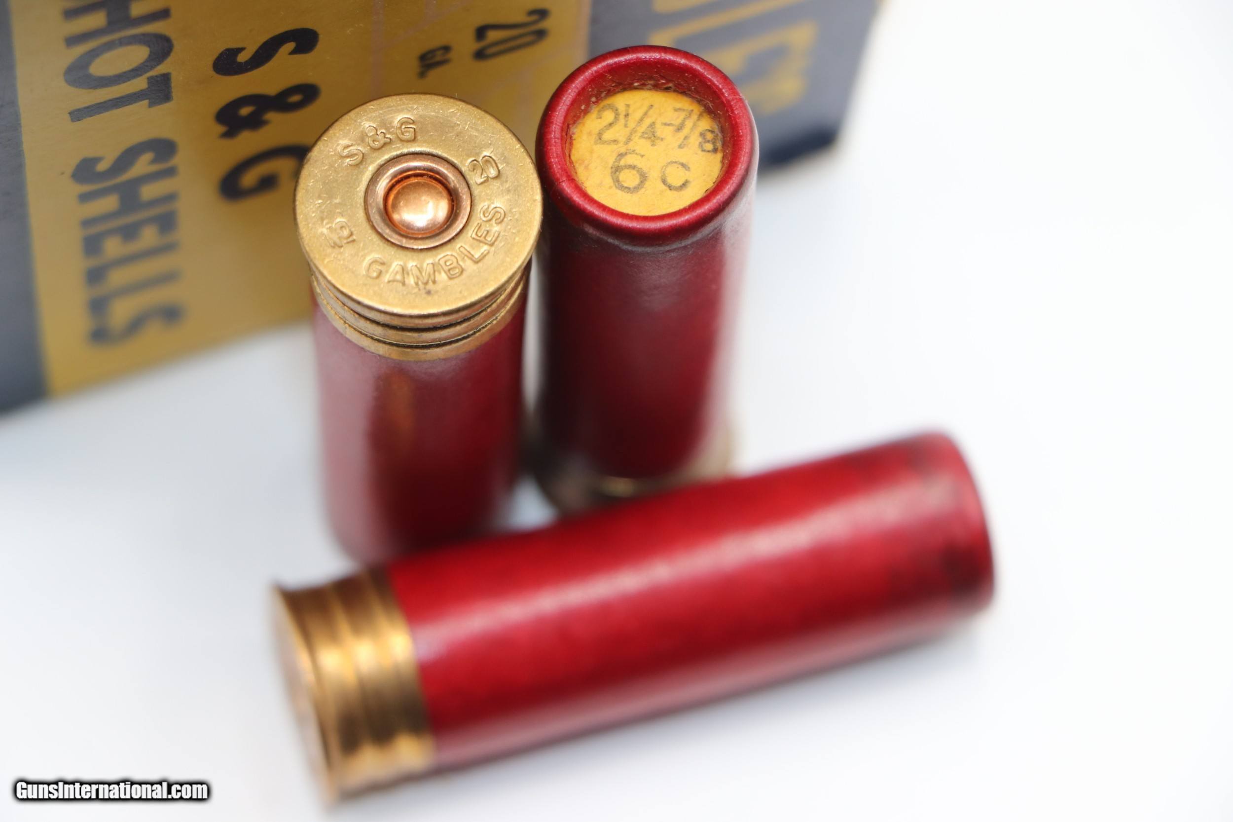 Gambles 20 Ga. 2.5 inch Paper Shot Shells - Full Correct Box
