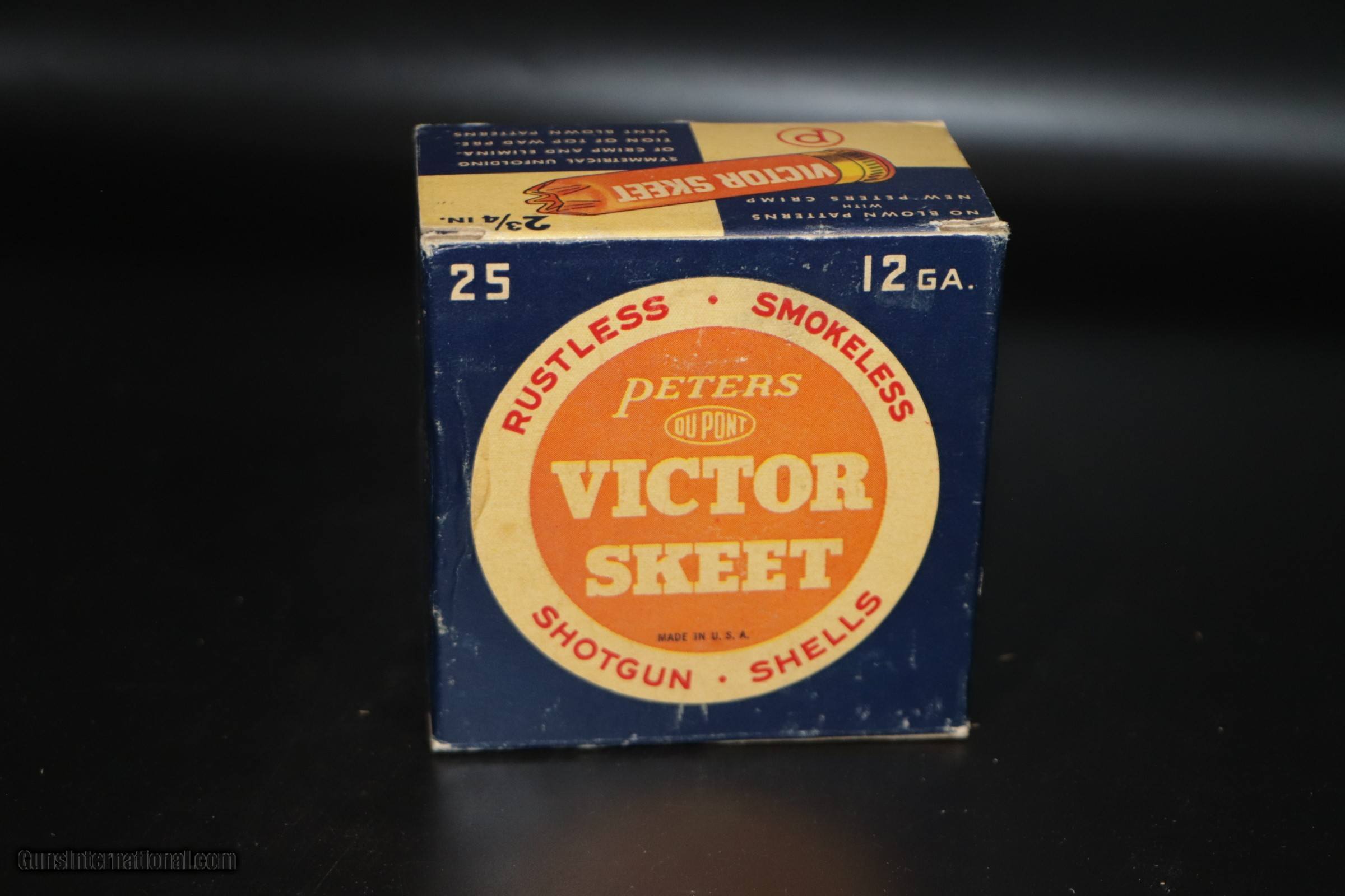 Peters Victor 12 Ga. Skeet - 25 Paper Shot Shells