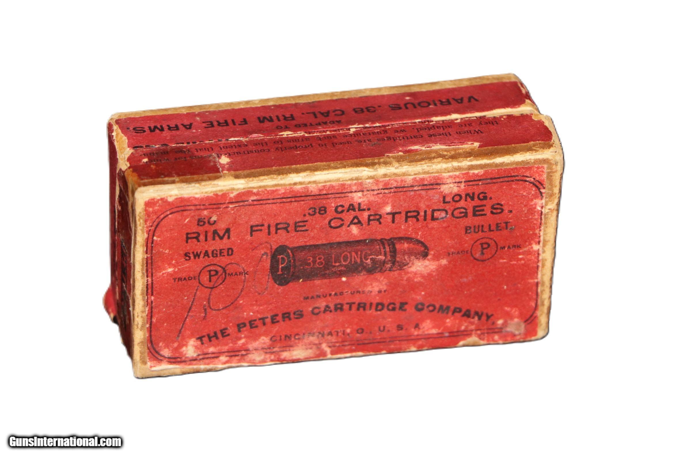 Peters. .38 L RF Black Powder Box - Partial 35 Rounds
