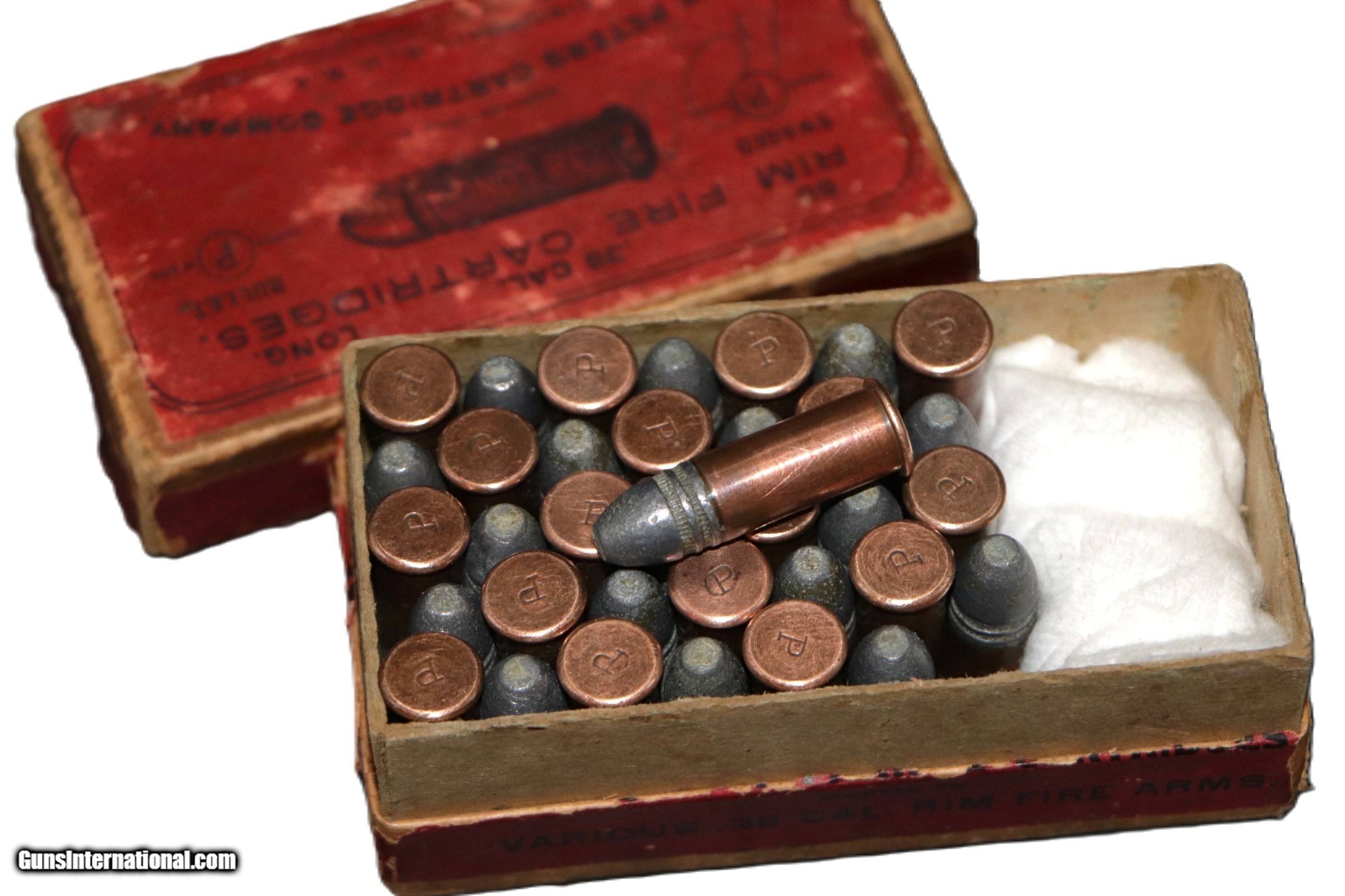 Peters. .38 L RF Black Powder Box - Partial 35 Rounds