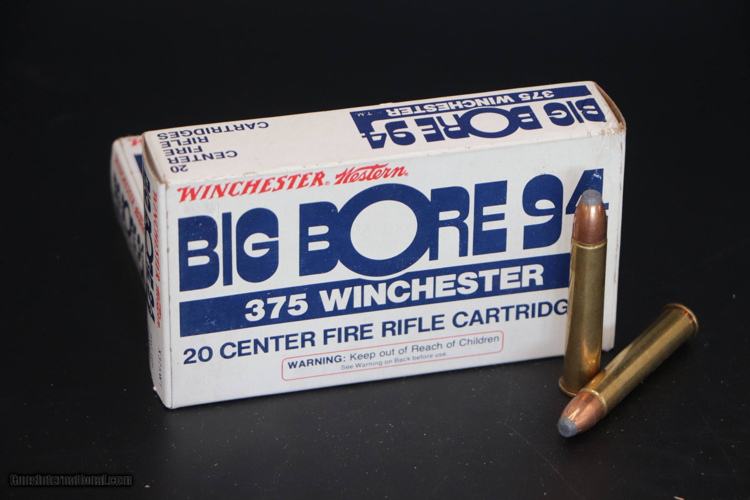 Winchester Western .375 Winchester Big Bore 250 Gr. PP - 20 Rounds