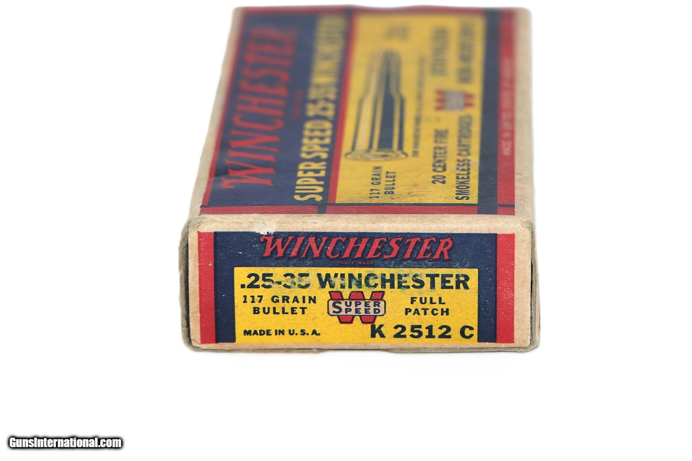 Winchester Super Speed 25-35 Win 117 Gr. Full Patch - 20 Rds