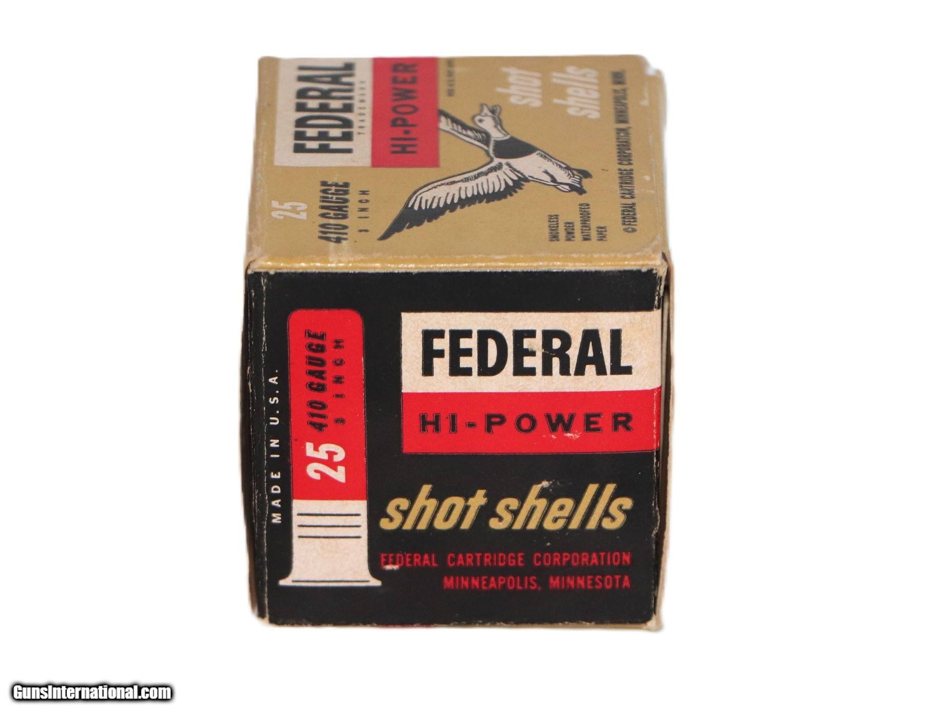 Federal HP .410 Gauge 3" Paper Shot Shells - 25 Rounds