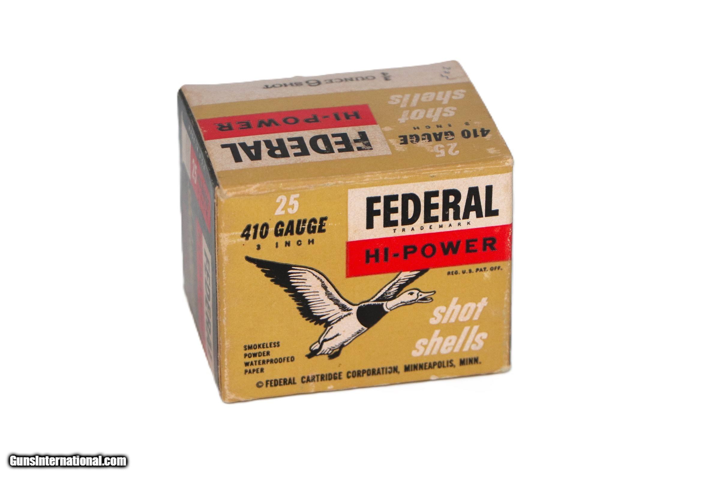 Federal HP .410 Gauge 3" Paper Shot Shells - 25 Rounds