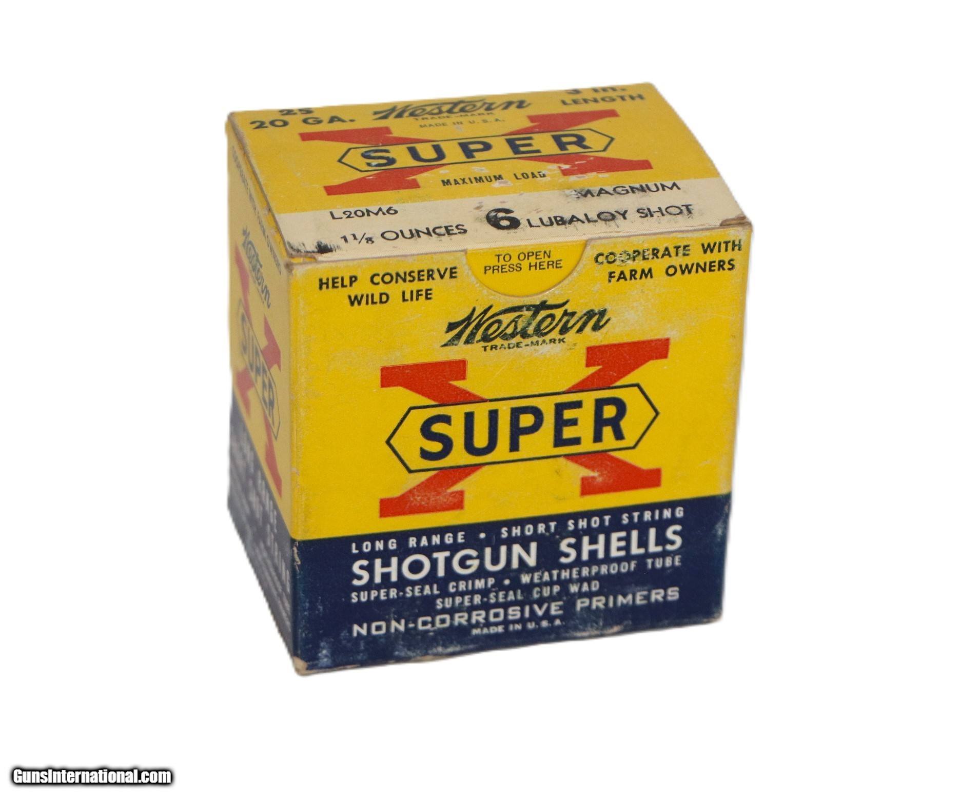 Western Super-X 20 Gauge 3" Paper Shot Shells - 25 Rds