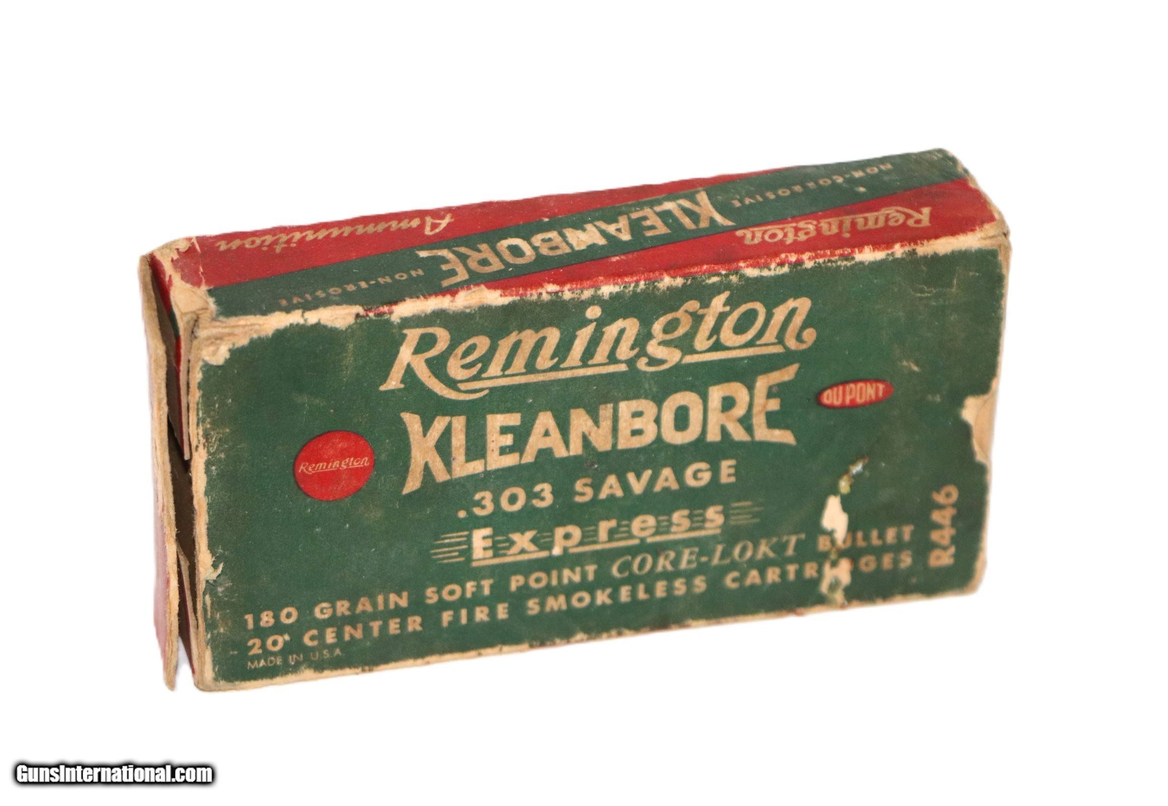 Remington Kleanbore .303 Savage 180 Gr. SP Core-Lokt - 20 Rds for sale