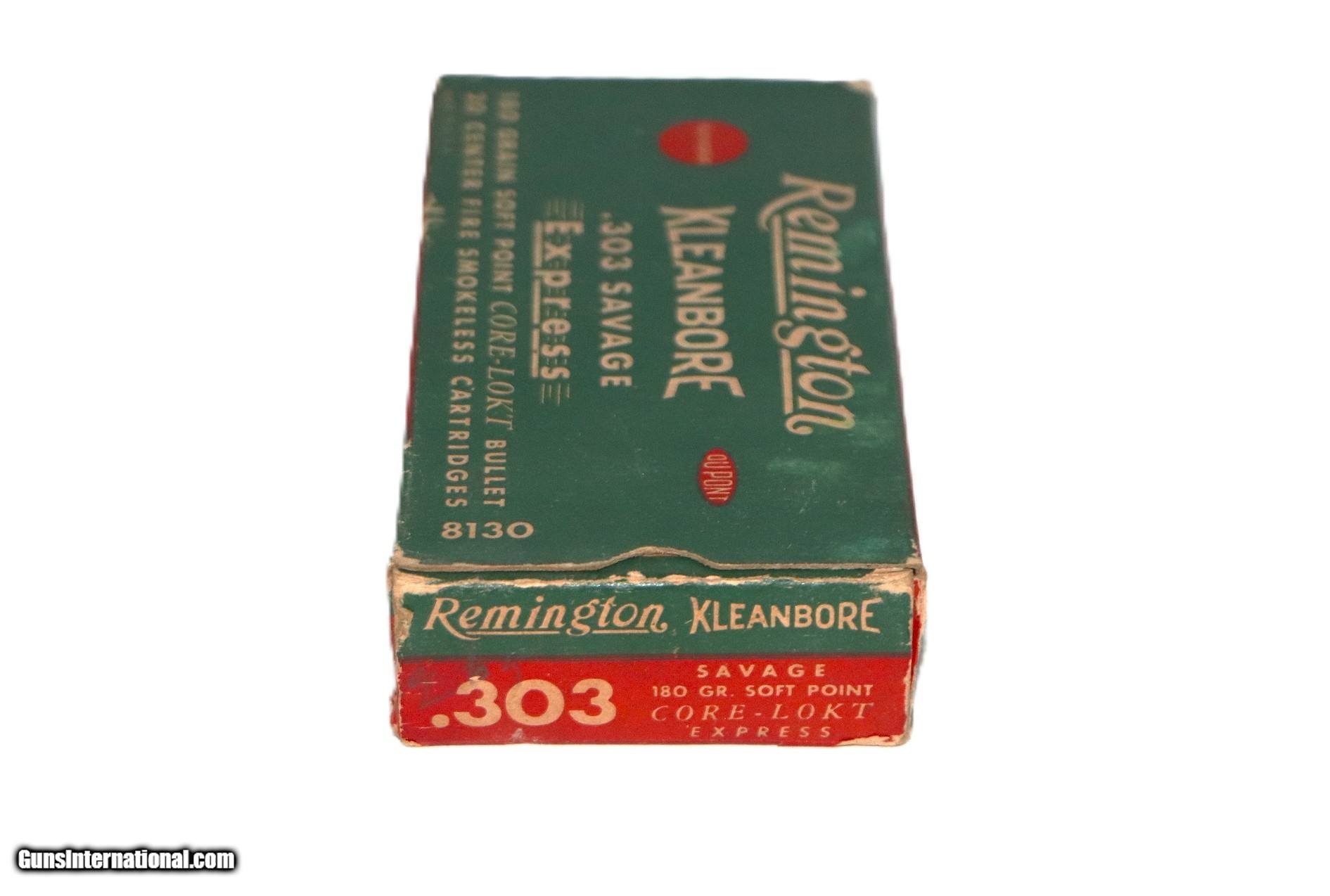 Remington Kleanbore .303 Savage 180 Gr. SP Core-Lokt - 20 Rds
