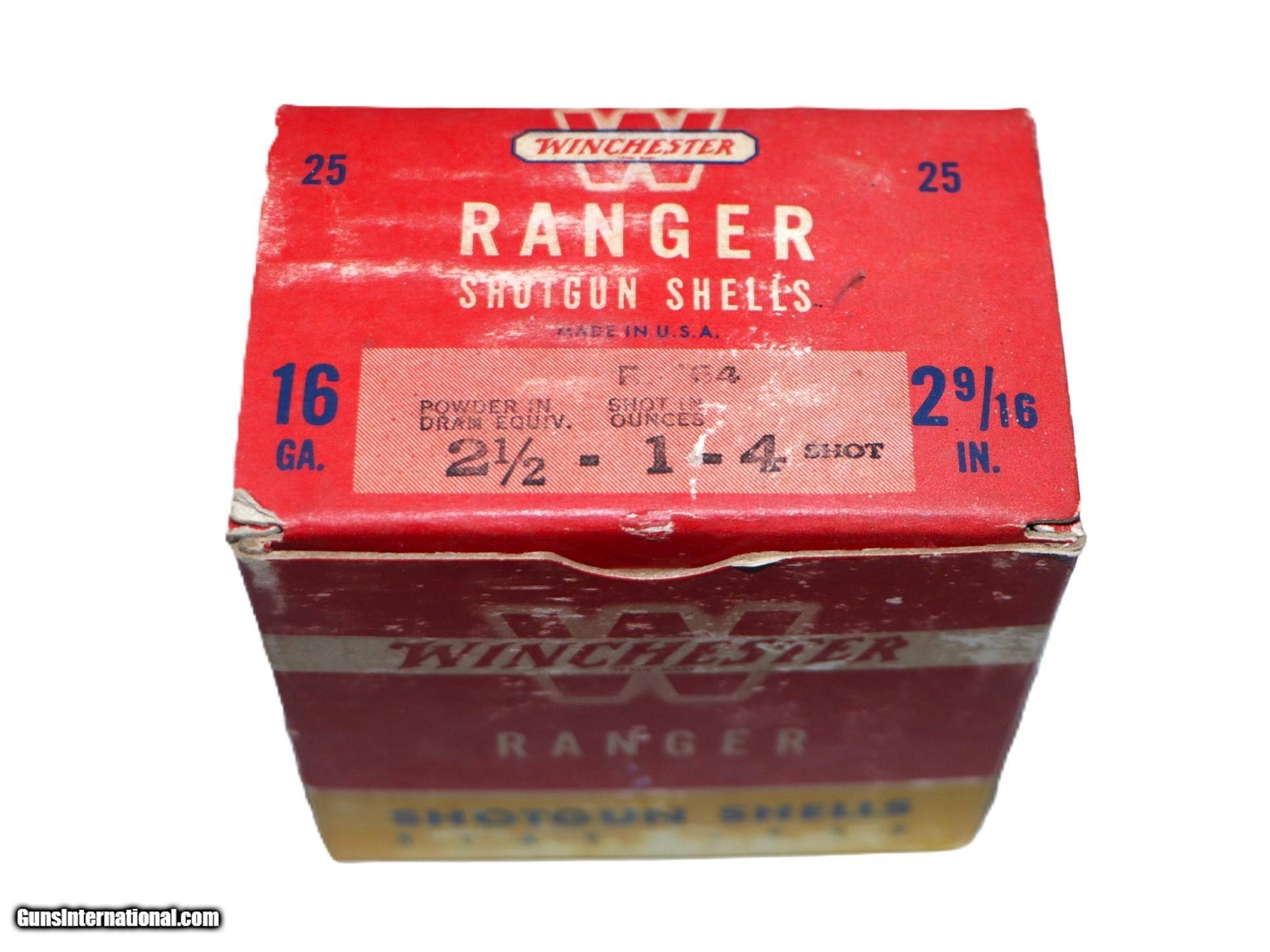 Winchester Ranger 16 Ga. 2-9/16" Shotgun Shells - 25 Rounds