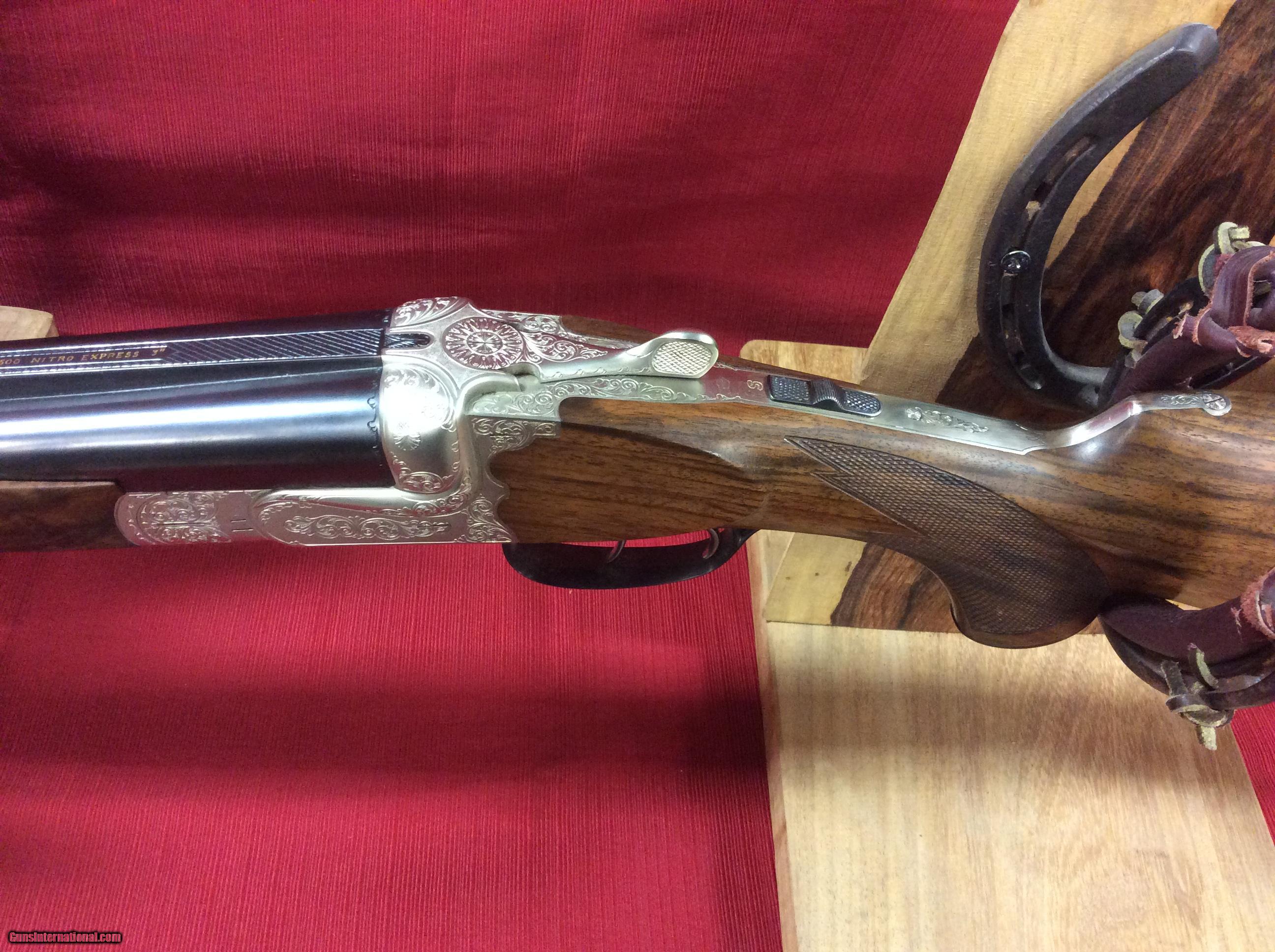 Hambrusch Ferlach .500 nitro 3" double rifle with *****Right and Left ...