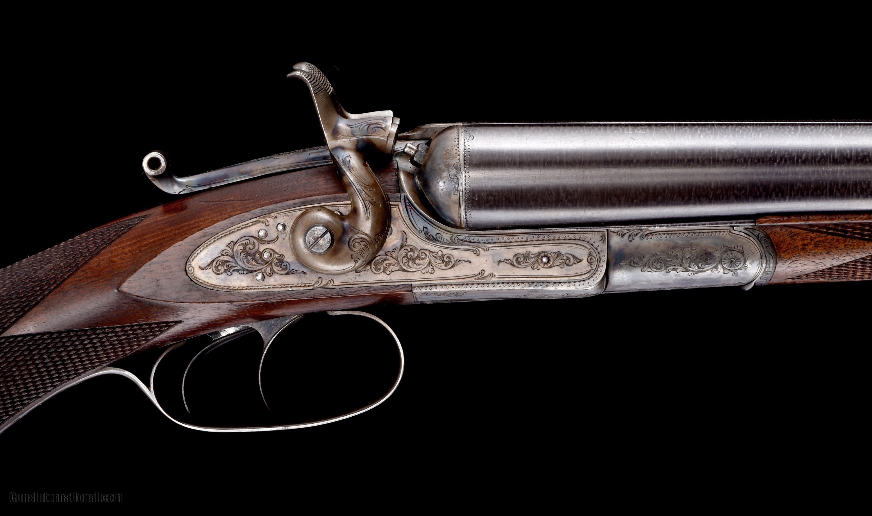 Exceptional high original condition Remington Model 1875 12ga Hammer ...