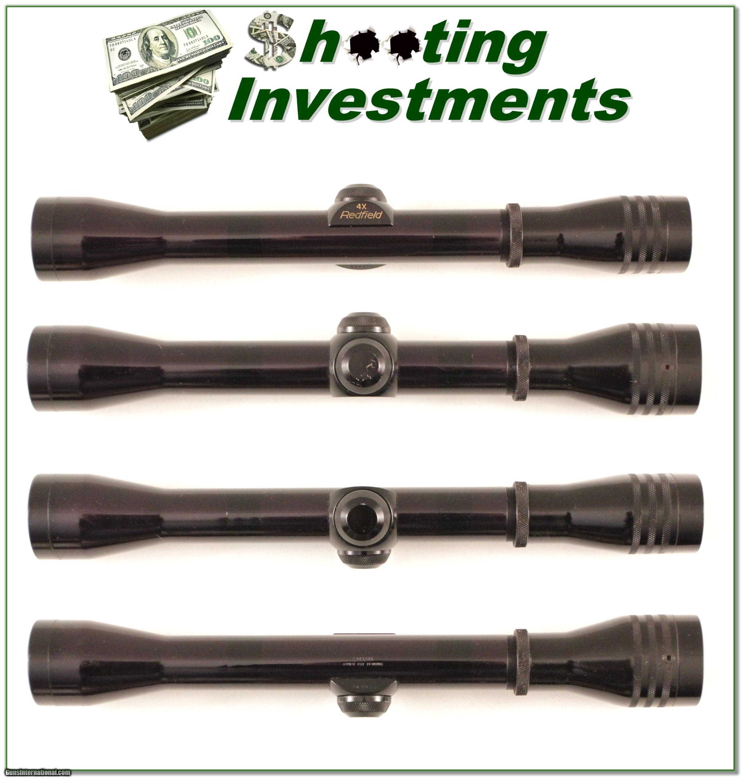 Vintage Redfield 4X Widefield scope Exc Cond