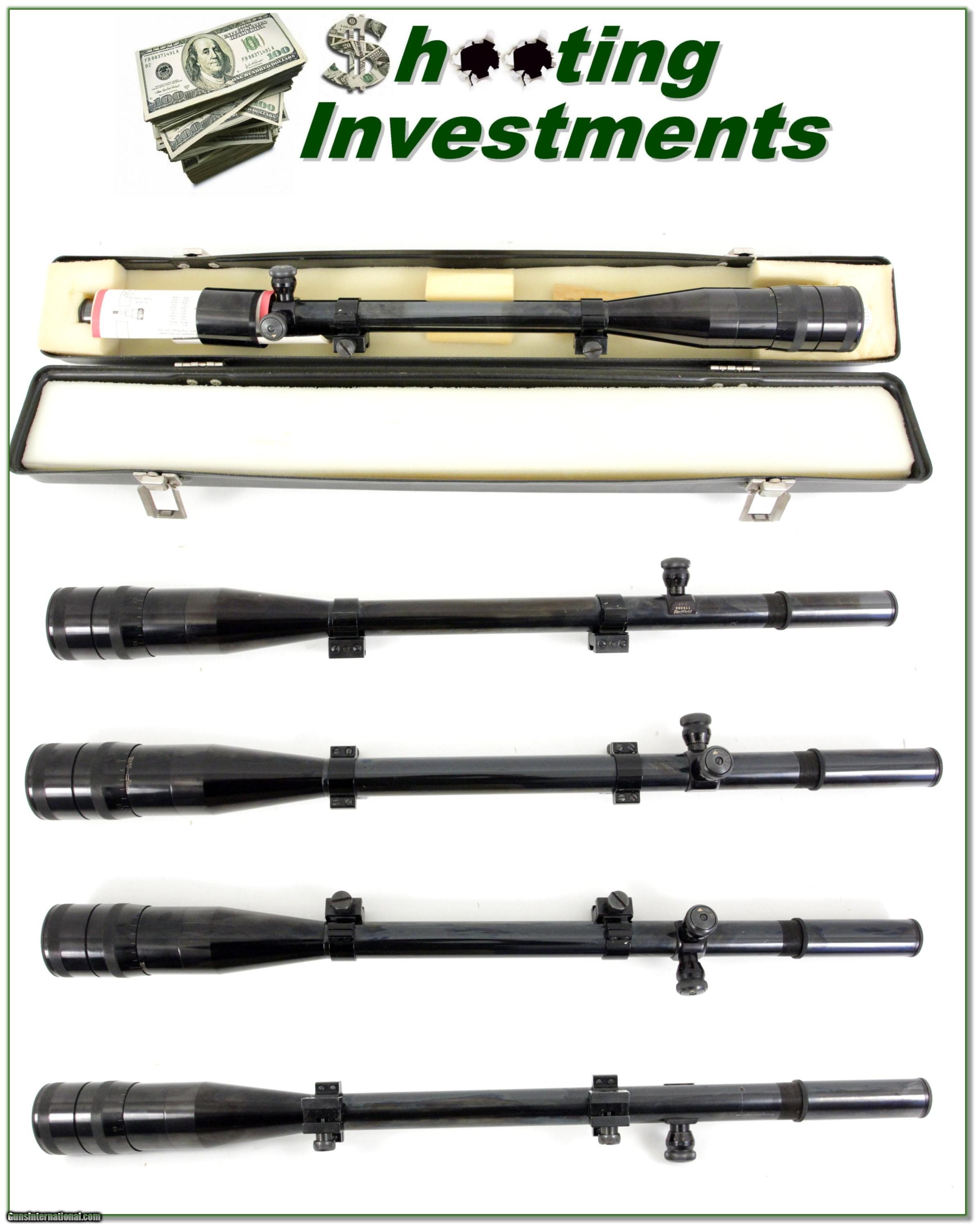 Vintage Redfield 24X target scope as new in case with all papers!