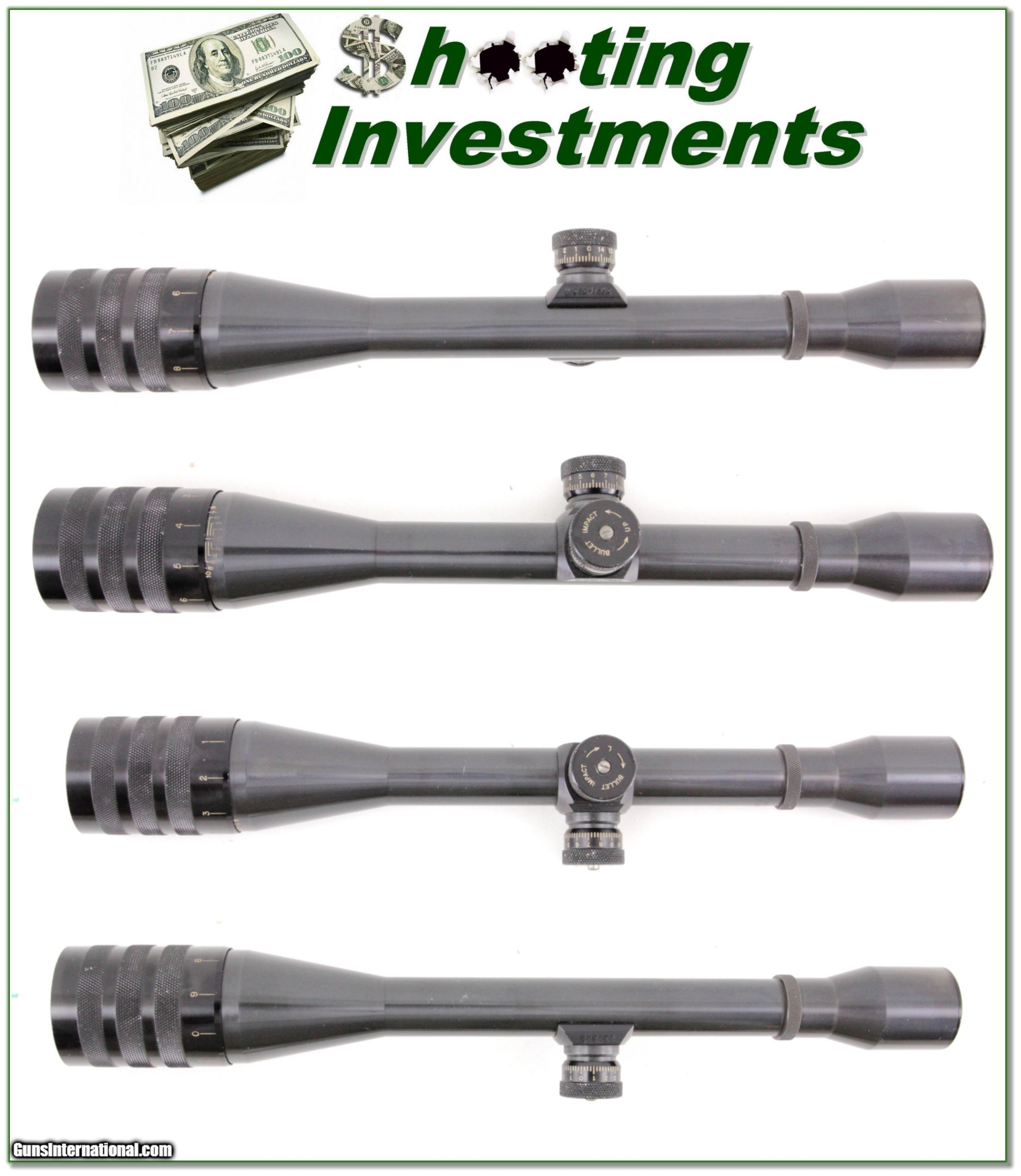 Vintage Weaver USA T-10 10X Target Micro-Trac Steel AO scope