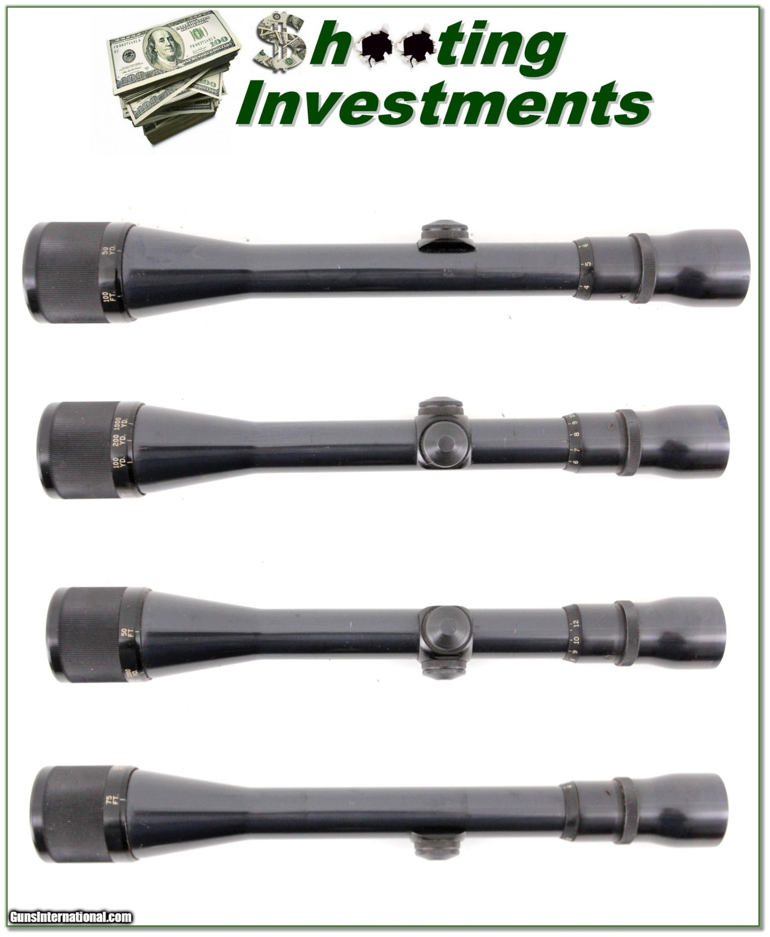 Vintage Weaver V12 USA made 4-12 Power AO rifle scope