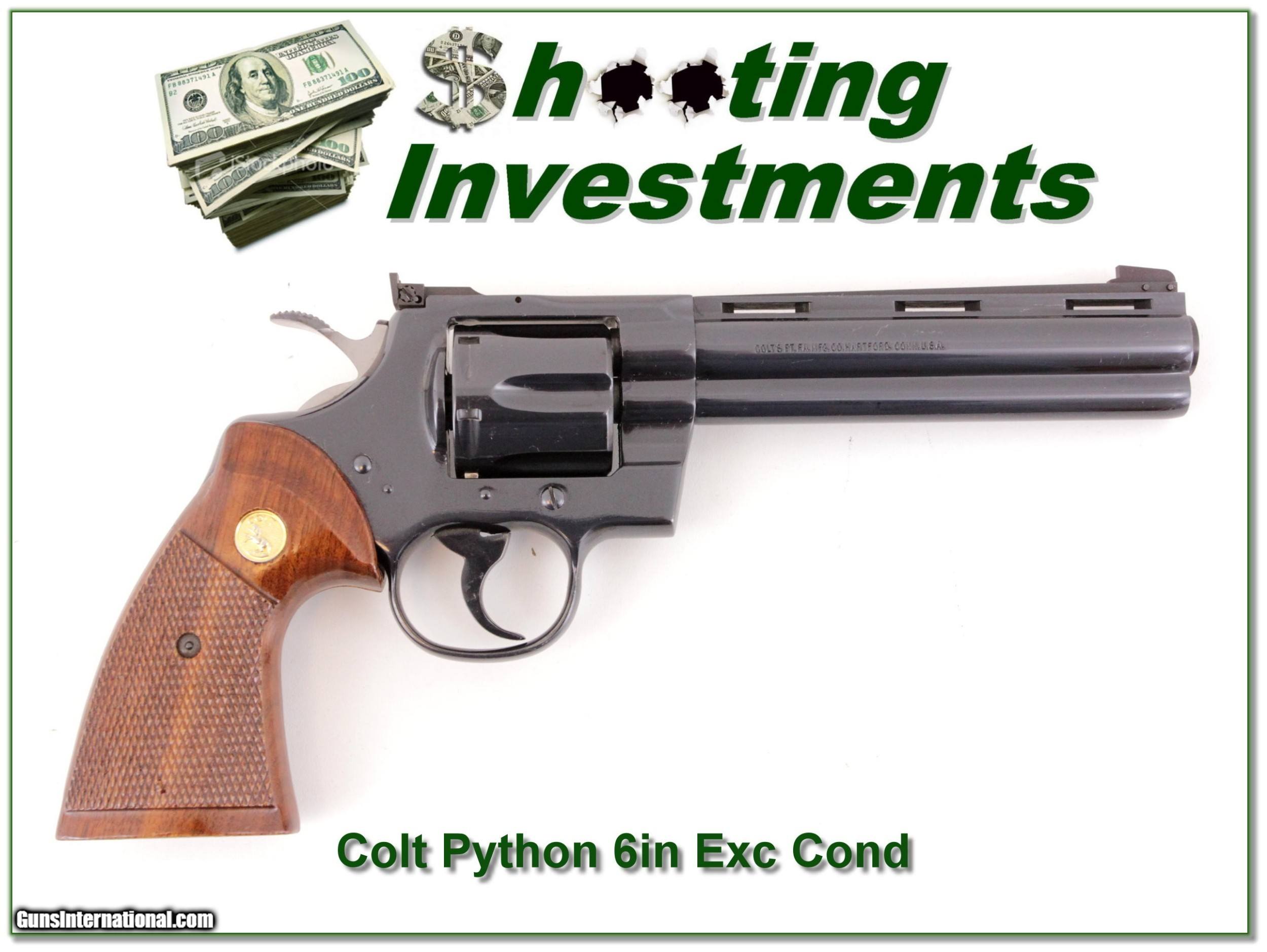 Colt Python 1981 6in Blued Exc Cond!