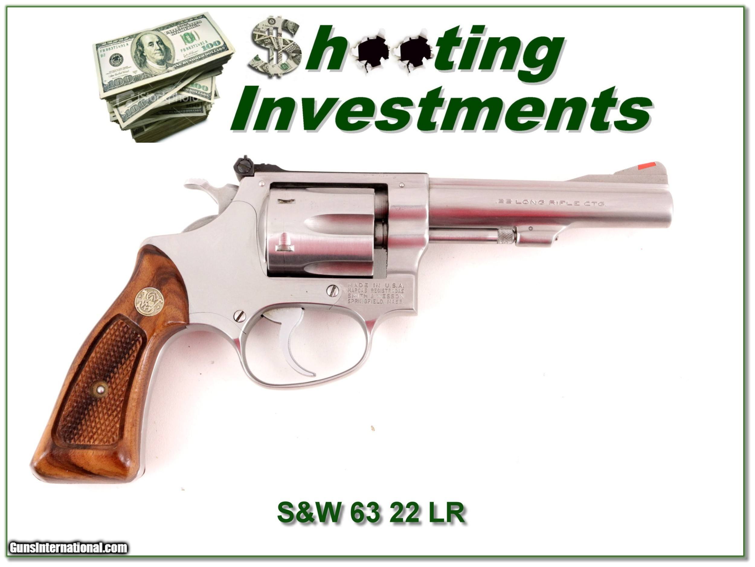 Smith & Wesson Model 63 22 LR 4in Stainless