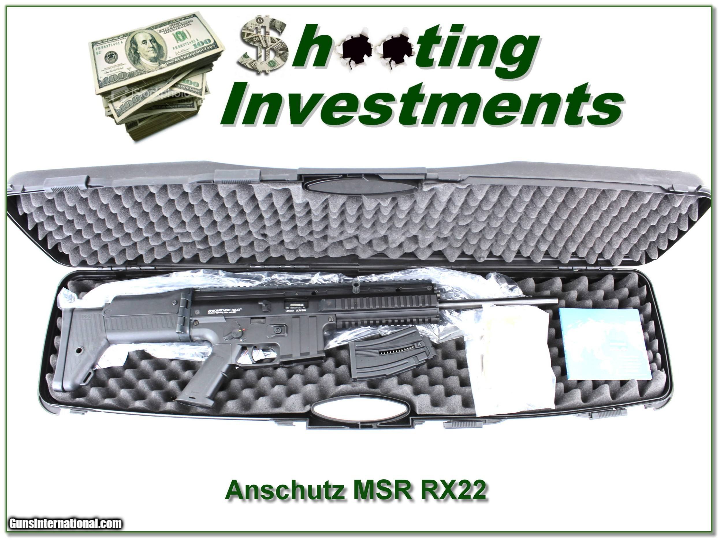 Anshutz MSR RX22 .22LR Semi auto Rifle new unfired