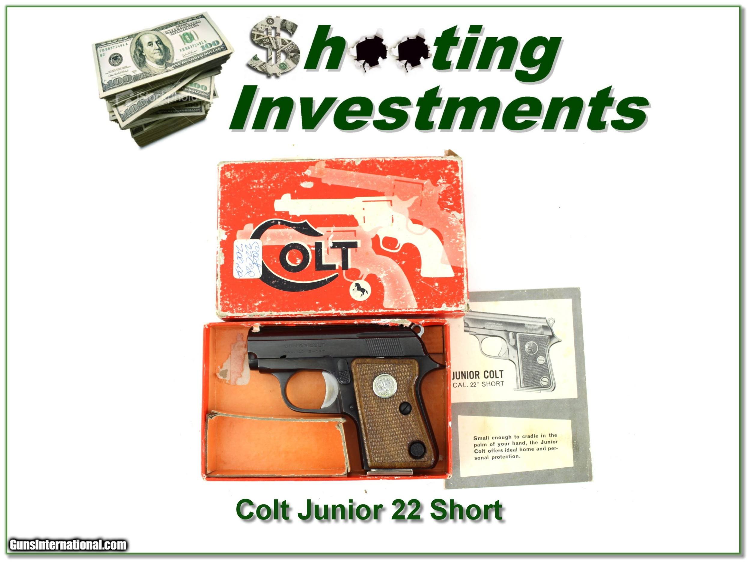 Colt Junior Automatic 22 Short collector condition in Box!