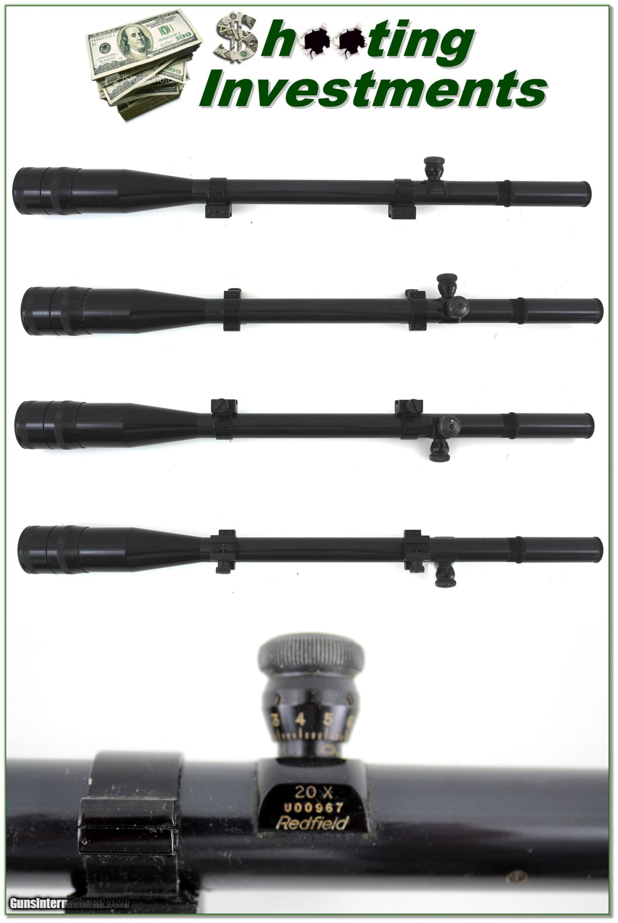 Redfield 3200 20X Vintage Gloss Target scope